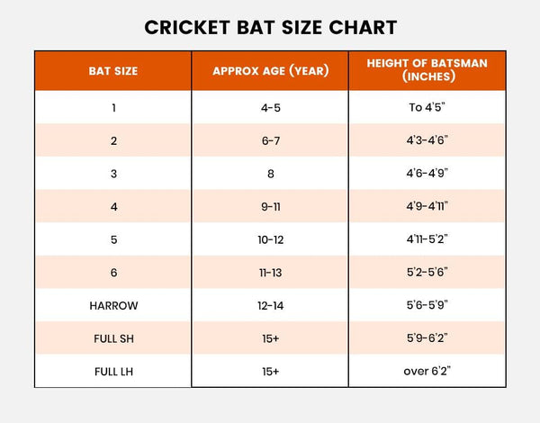 11 Different Cricket Bat Sizes Which One is Right For You?