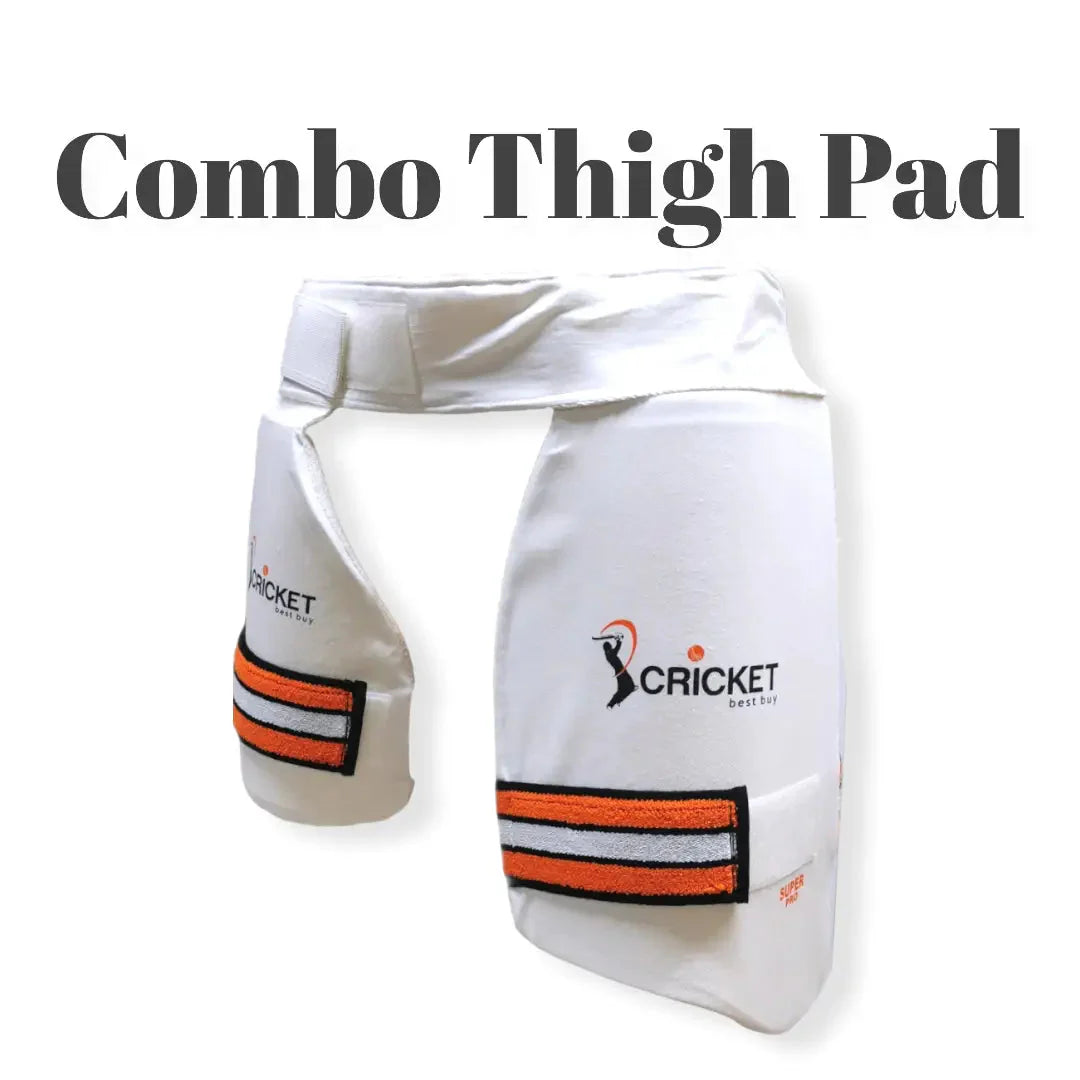 Bratla Cricket Thigh Pad Guard Super Pro Combo All-in-One Protects Both ...