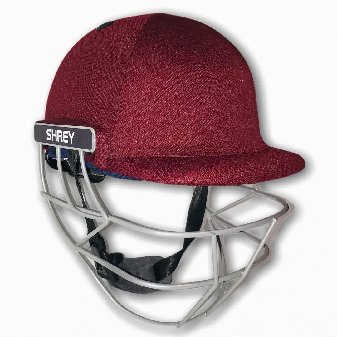 Shrey Classic Steel Cricket Helmet Maroon - Cricket Best Buy
